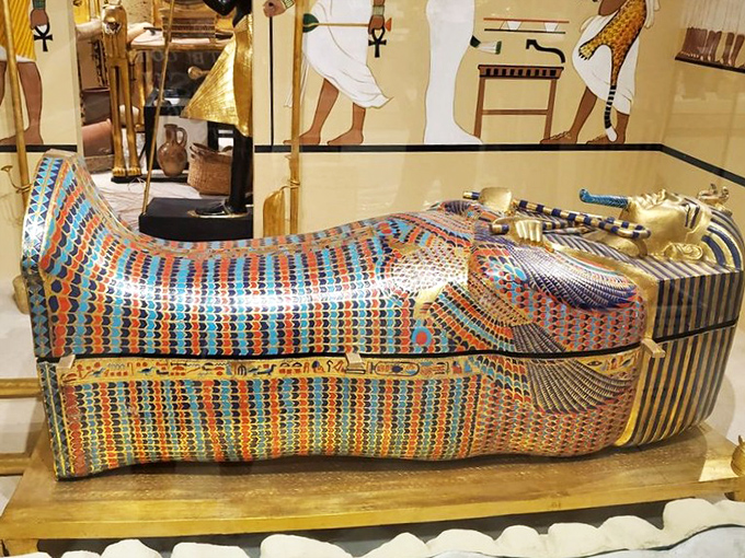 From T-Rex to King Tut! The Egyptian exhibit features a stunning sarcophagus replica with intricate details that would make any pharaoh feel right at home.