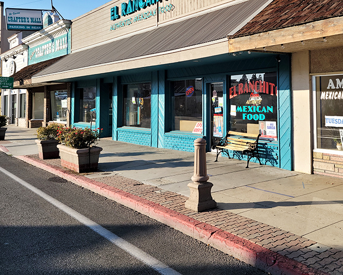 El Ranchito's turquoise facade promises authentic Mexican flavors that'll make your taste buds think they've crossed the border without the passport hassle.