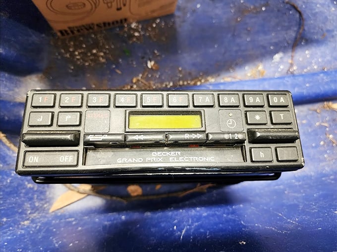 Remember when car radios had actual buttons? This vintage Grand Prix electronic gem awaits its second act.