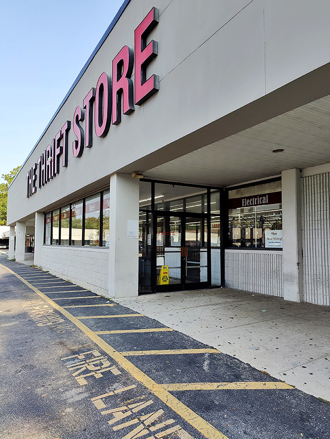 Step through these doors and leave your shopping list behind. At The Thrift Store, serendipity is the only plan you need.