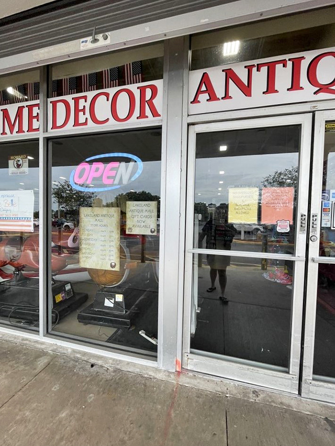 The neon "OPEN" sign might as well say "ADVENTURE AWAITS." Each visit through these doors promises different discoveries than the last.