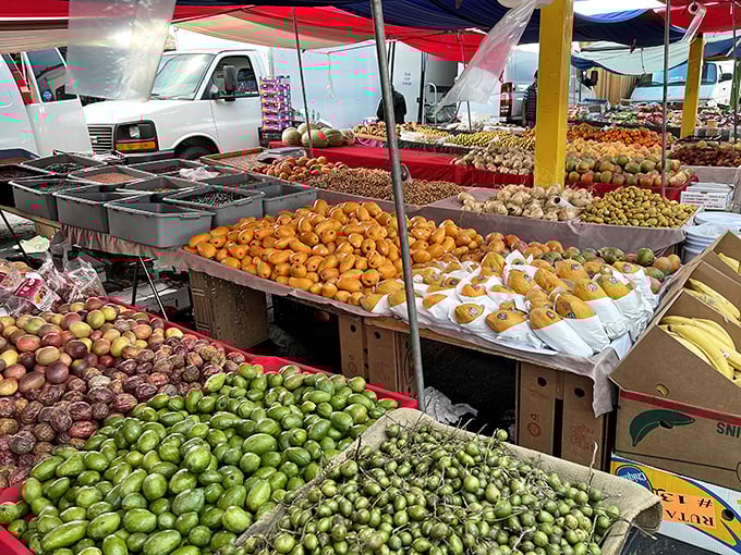Nature's color palette on full display&mdash;these produce stands put supermarket offerings to shame with their vibrant, farm-fresh bounty.