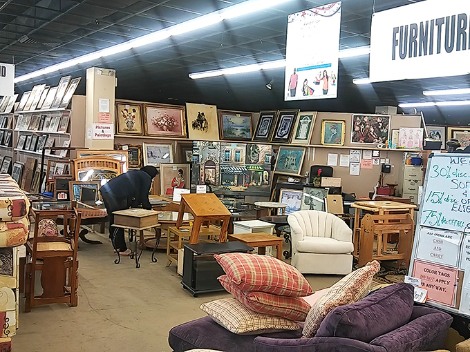 The furniture section could furnish an entire sitcom set&mdash;from "Friends" apartment chic to "Golden Girls" Florida comfort.