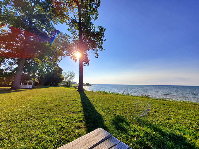 Lake Erie sunsets at Geneva State Park deliver million-dollar views without the coastal price tag&mdash;nature's greatest happy hour happens daily.