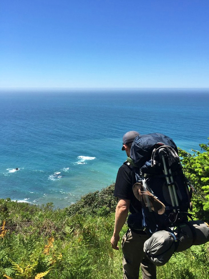 This is what social distancing looked like before it was trendy. One hiker, endless ocean, and not a Zoom meeting in sight.