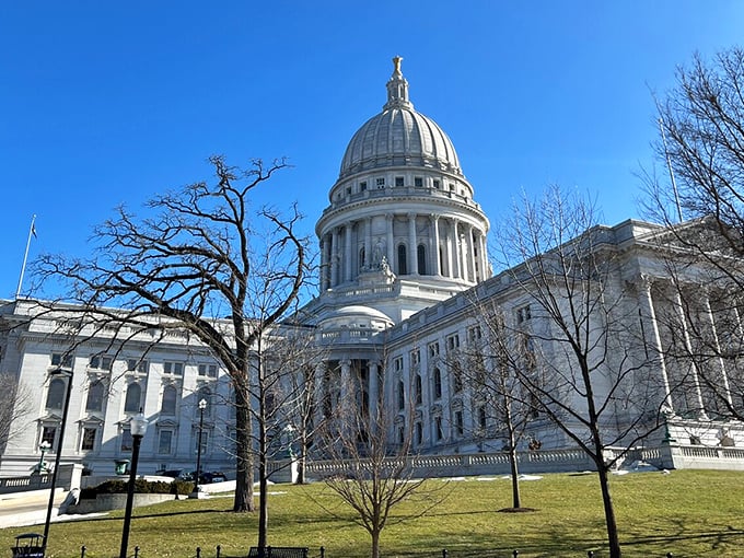 Wait, is this Madison or the set of "The West Wing"? This impressive structure stands as a testament to when public buildings were designed to inspire awe.