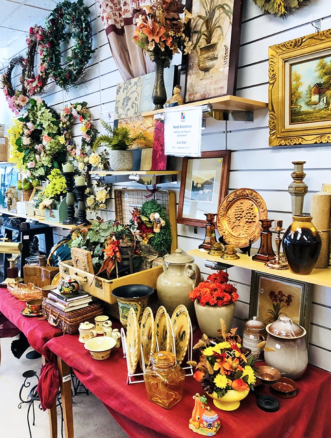 A decorator's playground where vintage meets value&mdash;each vase, frame, and figurine holds the potential to become someone's perfect conversation piece.