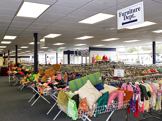 Racks upon racks of possibility. This isn't shopping&mdash;it's a treasure hunt where X marks every spot.