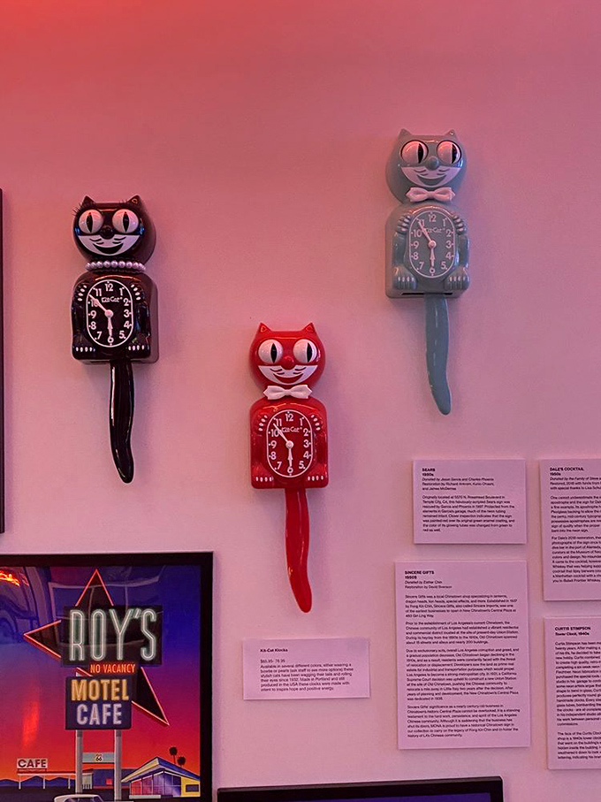 These Kit-Cat Klocks aren't just timekeepers; they're glowing feline time travelers connecting generations through their perpetual tail-wagging optimism.