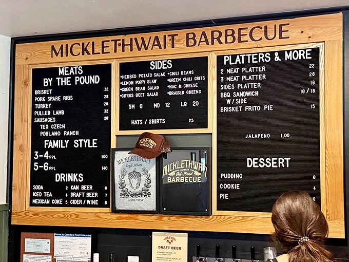 This menu board isn't just listing food—it's offering life choices. Each item represents a different path to happiness.