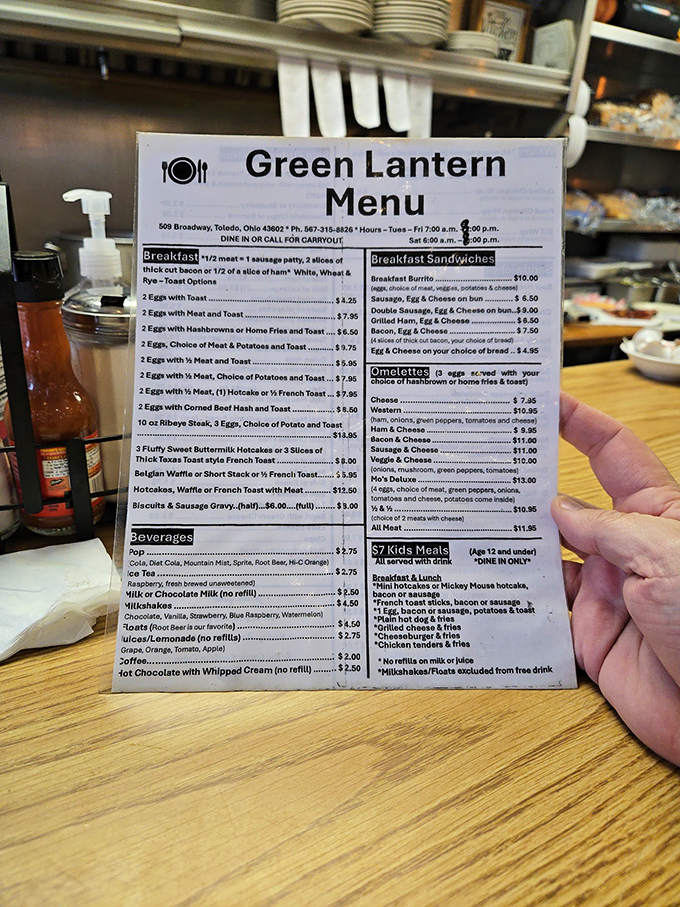 This menu isn't trying to impress you with fancy descriptions &ndash; it's the culinary equivalent of "I am what I am, take it or leave it."