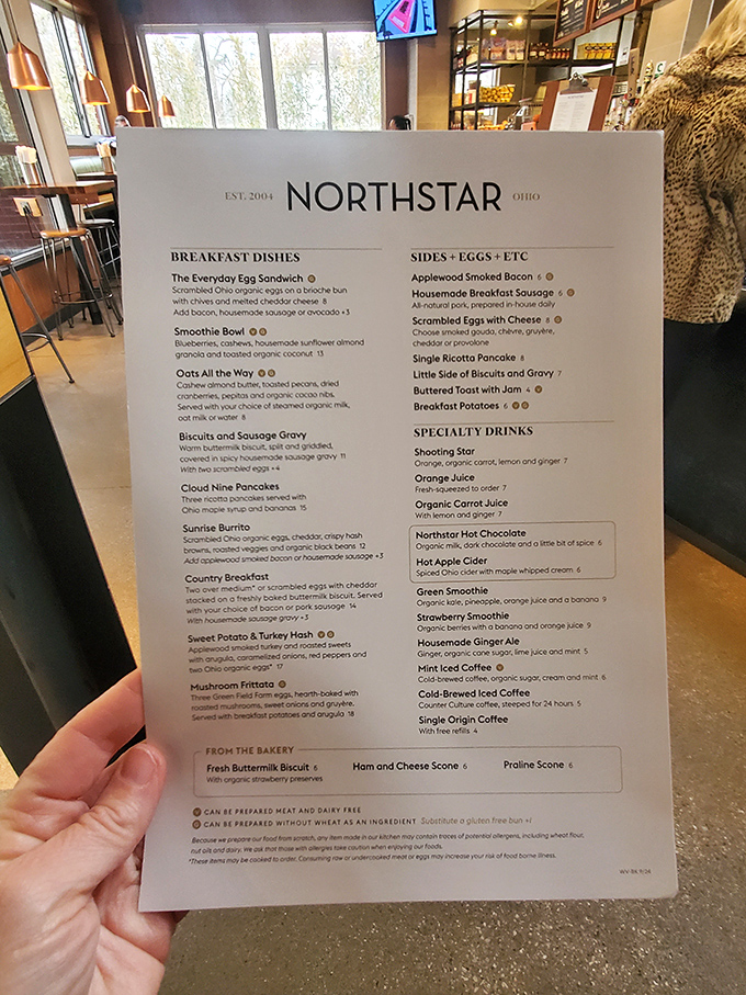 A menu that doesn't overwhelm with options but instead perfects each offering. Notice those little symbols marking gluten-free and vegan options? That's thoughtfulness.