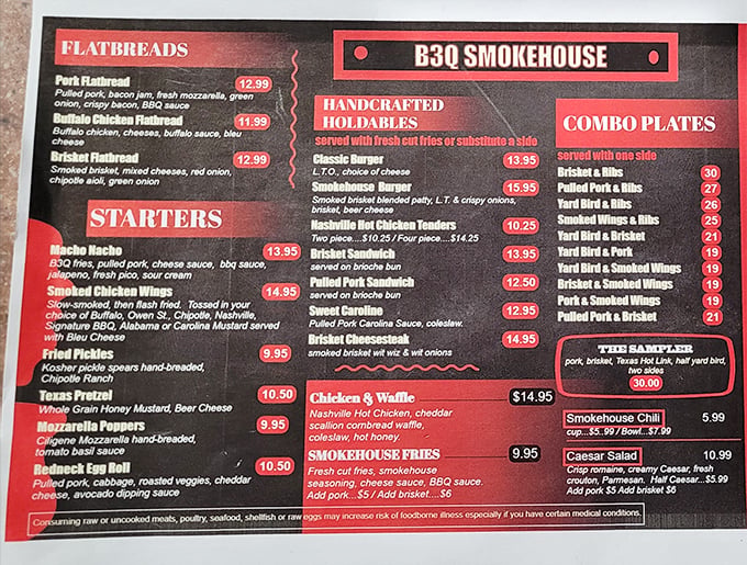 This menu isn't just a list&mdash;it's a roadmap to happiness. The hardest part is deciding which smoky path to travel first.