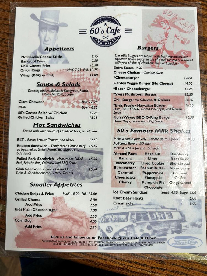 When John Wayne gets a burger named after him (complete with BBQ sauce and onion rings), you know you're in for some serious Americana.