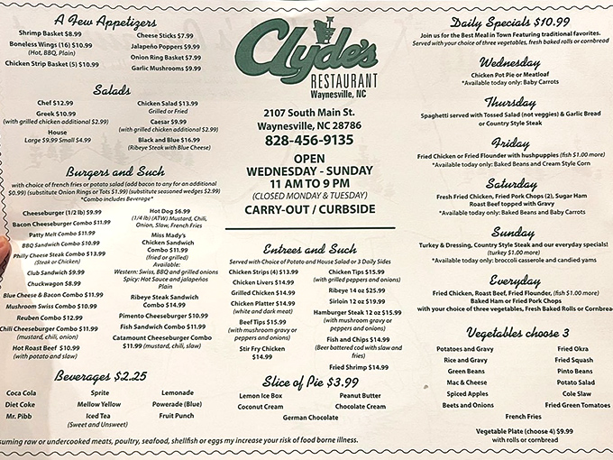 The menu at Clyde's reads like a love letter to comfort food. Daily specials rotate with the reliability of the seasons, giving regulars something to look forward to.