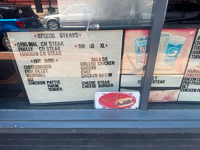 A menu board that cuts to the chase—no fancy descriptions needed when the food speaks volumes for itself.