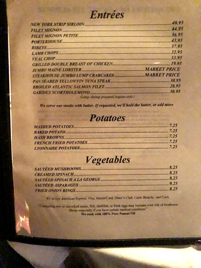 A menu that doesn't need trendy reinvention&mdash;just perfectly executed classics that have been making Marylanders happy for generations. 