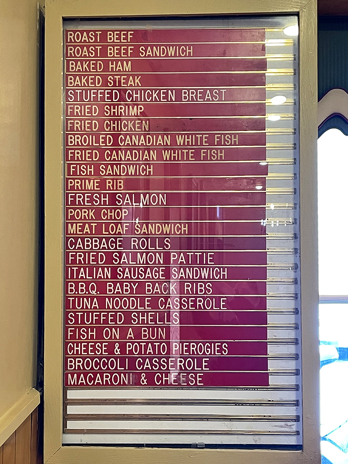 This isn't your typical cafeteria board - it's a love letter to hearty American cooking done absolutely right.