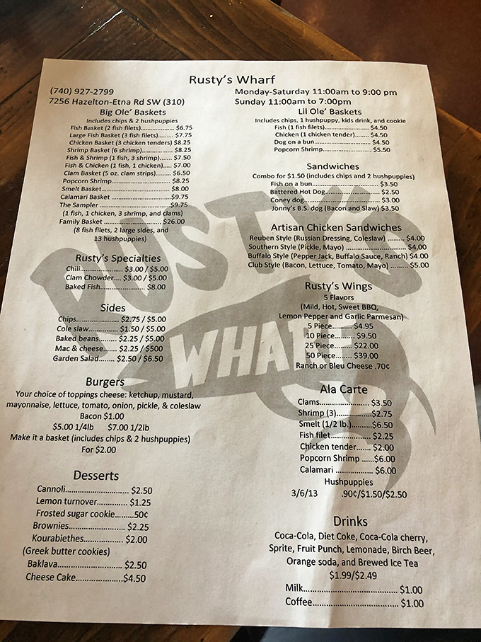 A menu that proves sometimes the best treasures come in the simplest packages.