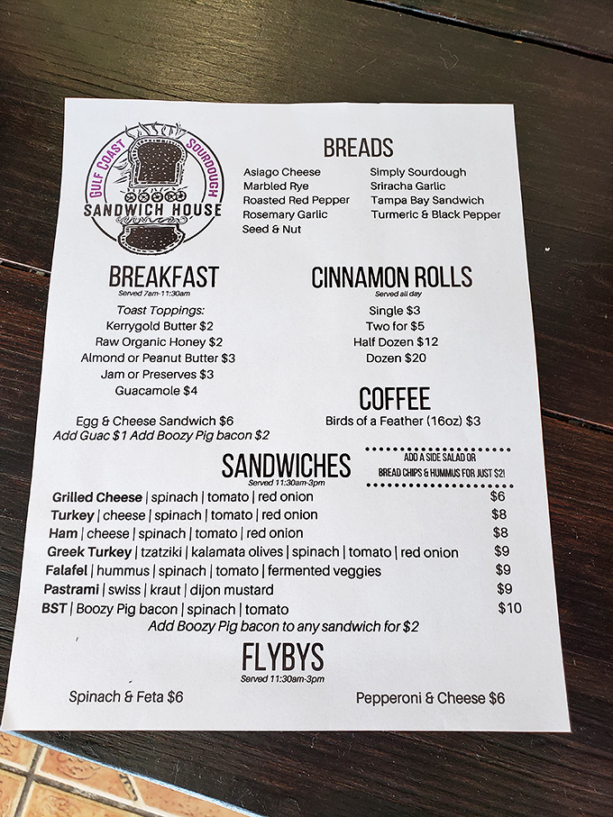 A menu that doesn't require a dictionary or a second mortgage&mdash;just straightforward sandwich goodness with that legendary Boozy Pig bacon calling your name.