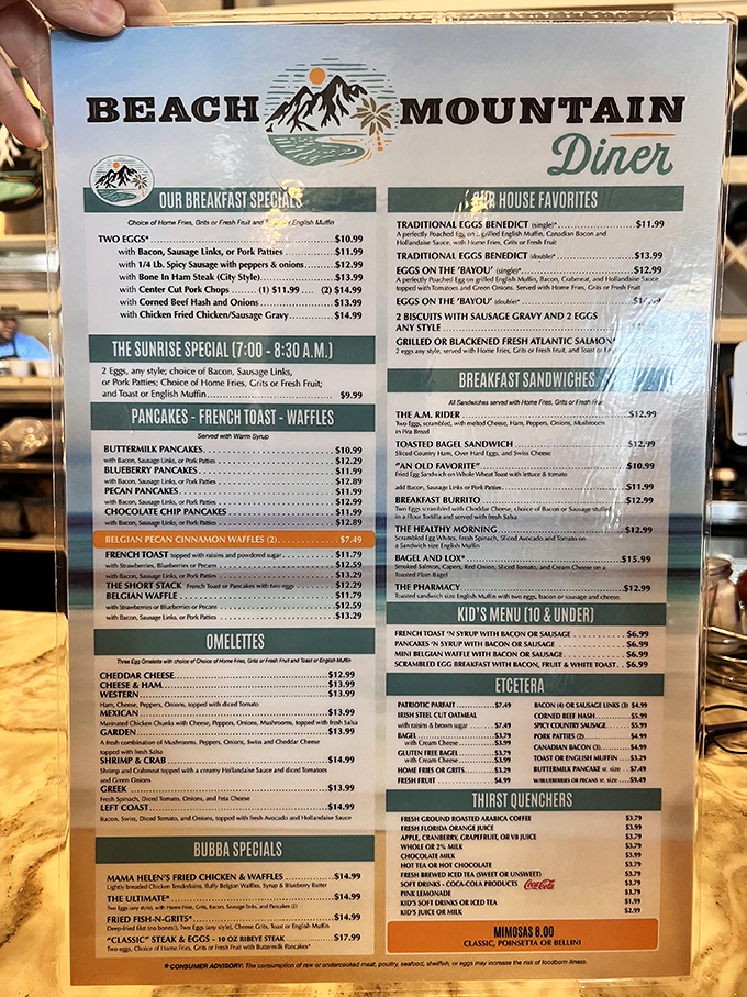 This menu isn't just a list of food—it's a roadmap to happiness. The only difficult part is choosing which delicious path to take.