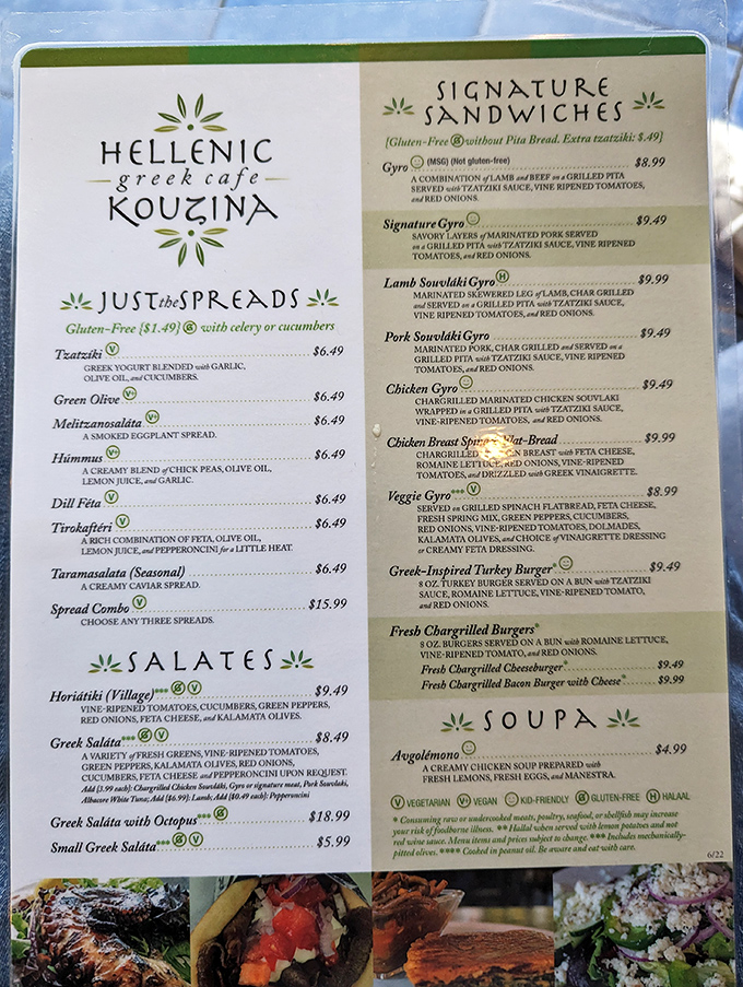 Menu decisions have never been so deliciously difficult. Each description reads like a love letter to Greek cuisine, making you want to order one of everything.