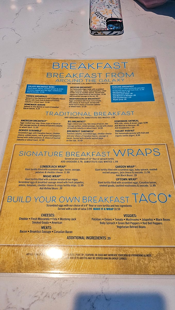 "Breakfast From Around The Galaxy" isn't just clever marketing&mdash;it's a promise of morning adventures that span from Mexican to Mediterranean flavors.