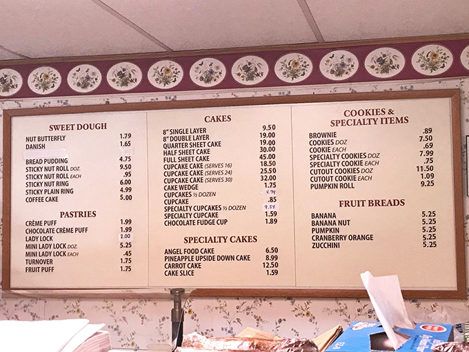 That menu board reads like a love letter to everyone who ever said "life is short, eat dessert first."