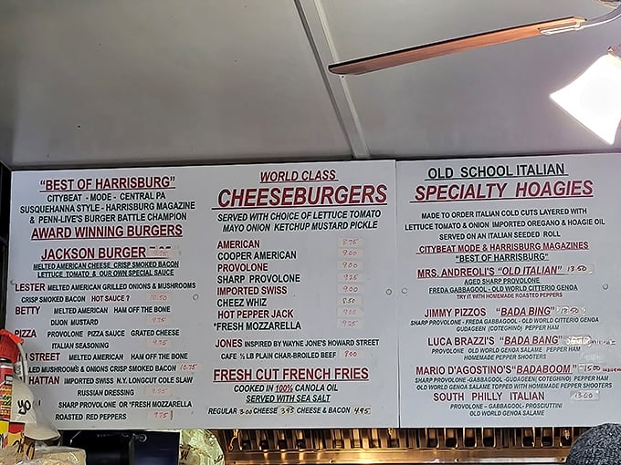 Not just a menu&mdash;it's a roadmap to happiness. Each item represents a different path to the same destination: food euphoria.