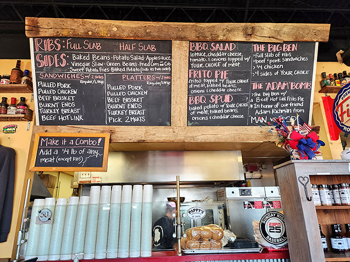 The chalkboard menu&mdash;a beautiful sight that might bring a tear to your eye if you're as emotional about good food as I am.