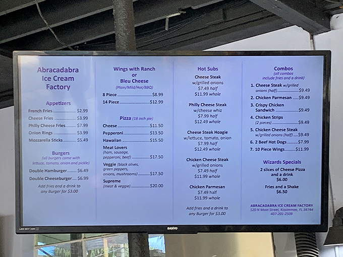 From burgers to liquid nitrogen ice cream, this menu proves variety truly is life's sweetest spice.