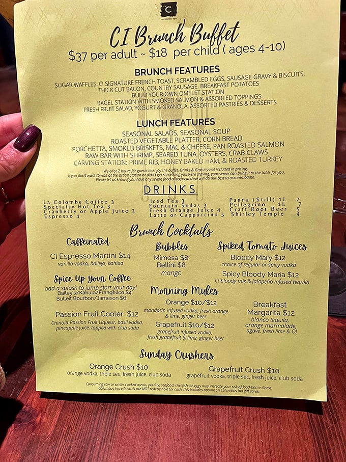 The menu reads like a love letter to comfort food, with each description promising a dish that could easily become your new obsession.