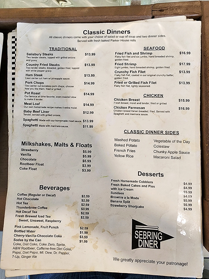 This well-loved menu tells the real story&mdash;decades of comfort food classics that have stood the test of time and trendy food fads.