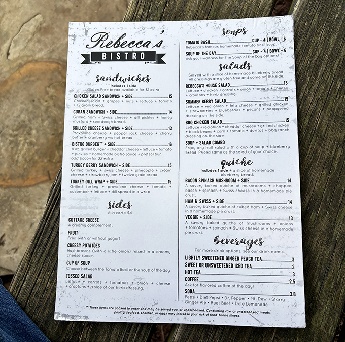A menu that reads like a love letter to breakfast and lunch done absolutely right.