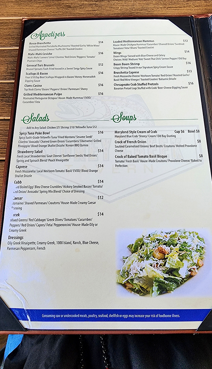 A menu that speaks the universal language of "you're definitely going to need a bigger belt." Decisions this difficult should come with a therapist.