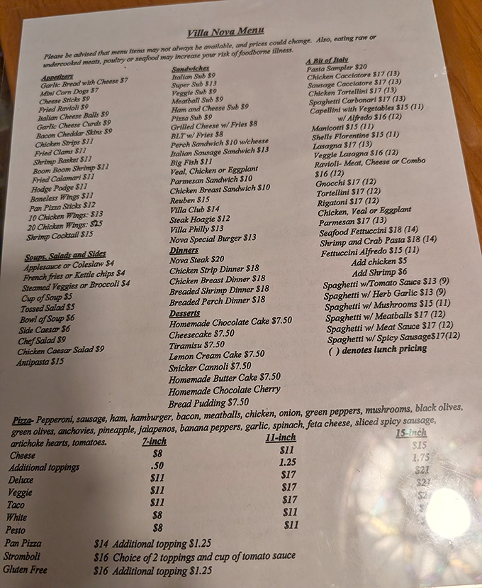 The holy scripture of carb-lovers everywhere. Notice how the pizza section makes your heart beat faster? That's not a medical condition&mdash;it's anticipation.