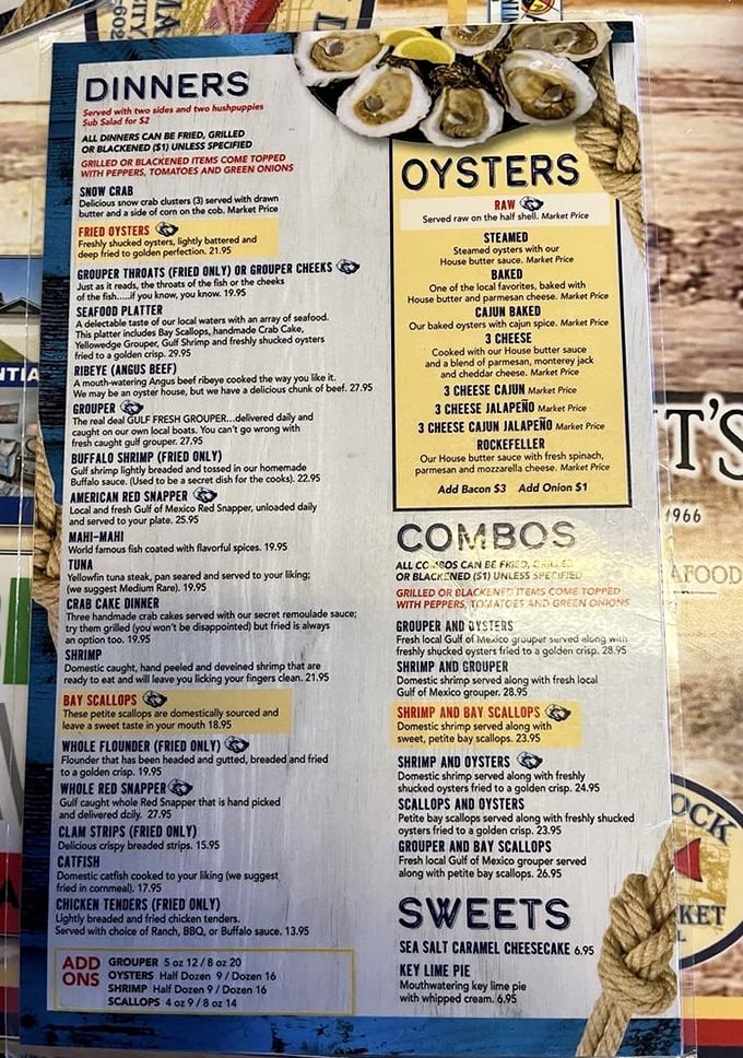 The menu at Hunt's reads like a love letter to the Gulf of Mexico. Decisions, decisions&mdash;all of them deliciously difficult.