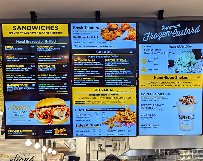 The menu board at Super Chix reads like a love letter to poultry possibilities&mdash;each option more tempting than the last.