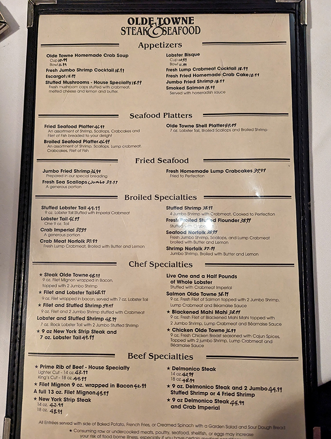 A menu that doesn't need trendy fonts or flowery descriptions&mdash;just straightforward declarations of deliciousness that make decision-making delightfully difficult.