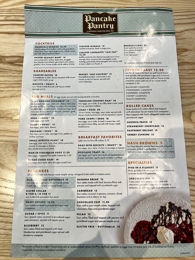 This isn't just a menu&mdash;it's a roadmap to happiness with detours through Sweet Potato Pancake Avenue and Chocolate Chip Boulevard.