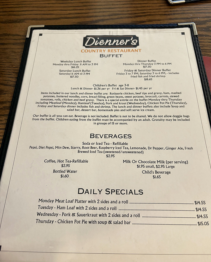 Daily specials that read like a love letter to Pennsylvania Dutch cuisine&mdash;Thursday's chicken pot pie might just be worth planning your week around.