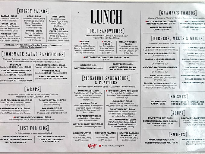 This menu isn't just a list&mdash;it's a roadmap to happiness. Choosing just one item might require the diplomatic skills of a United Nations negotiator. 