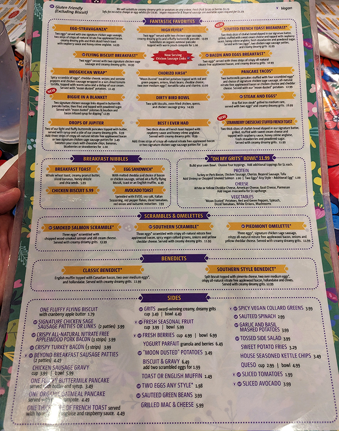 This isn't just a menu&mdash;it's a roadmap to breakfast nirvana with enough options to require multiple visits and stretchy pants.