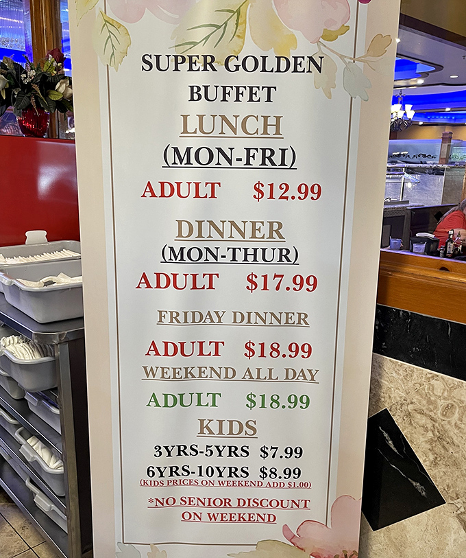 The menu board tells the whole story&mdash;affordable abundance that changes with the day and time. Weekend splurges are always justified.