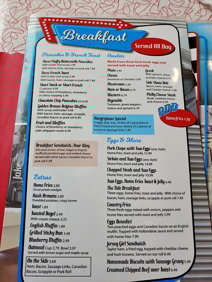 A menu that reads like breakfast poetry. Each Benedict variation promises its own unique journey into morning meal nirvana.