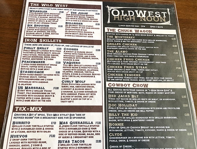 A menu that reads like a Western novel&mdash;each dish with its own character and backstory waiting to be discovered.