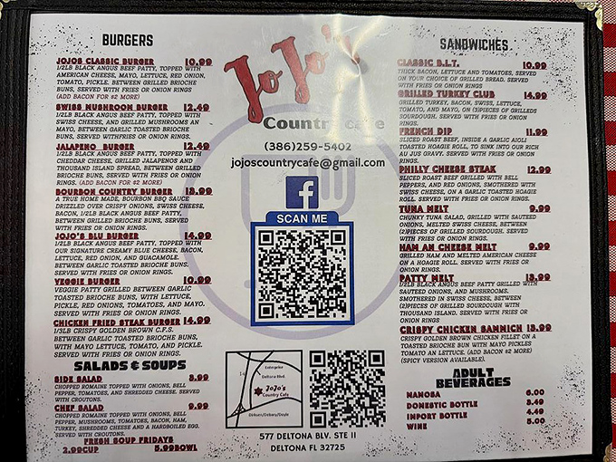 The menu reads like a love letter to American comfort food classics. Decision paralysis has never been so delicious.