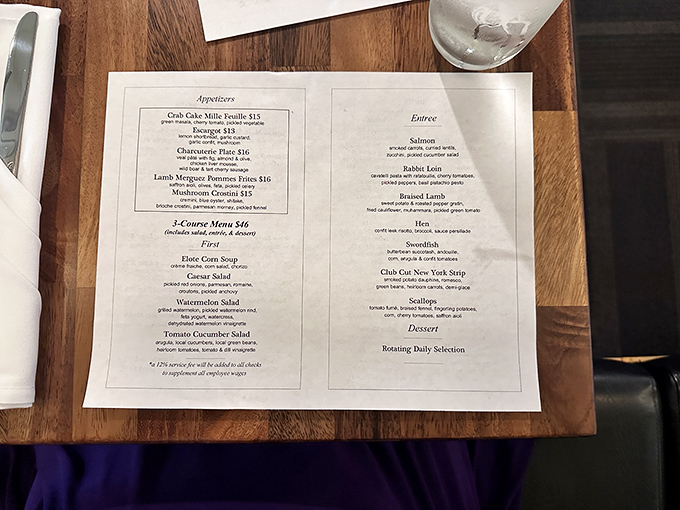 A menu that reads like a love letter to food enthusiasts&mdash;simple descriptions that somehow manage to make your mouth water before ordering.