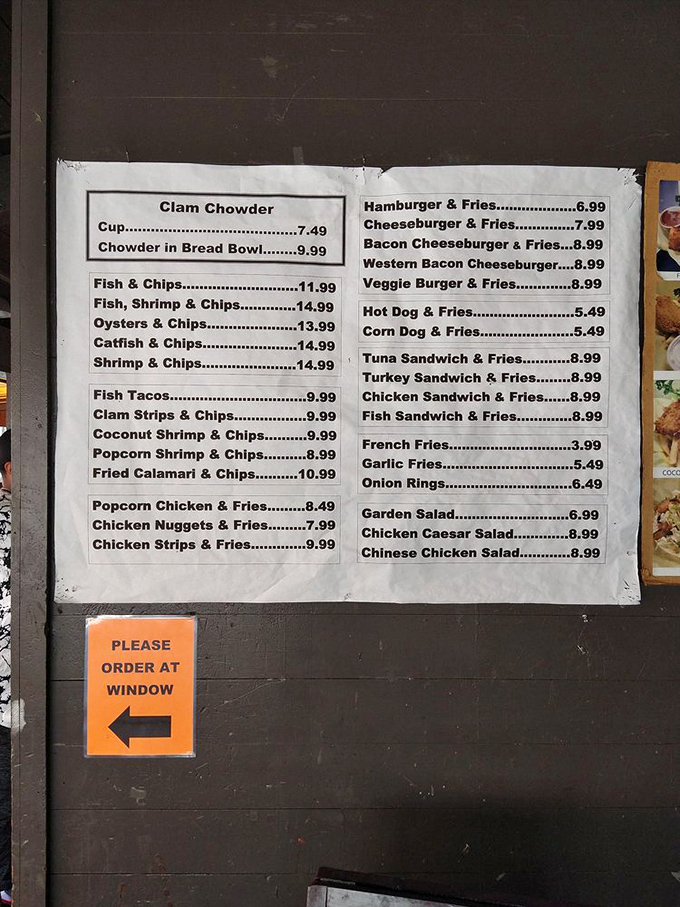 That menu board reads like a seafood lover's diary &ndash; every entry worth exploring.