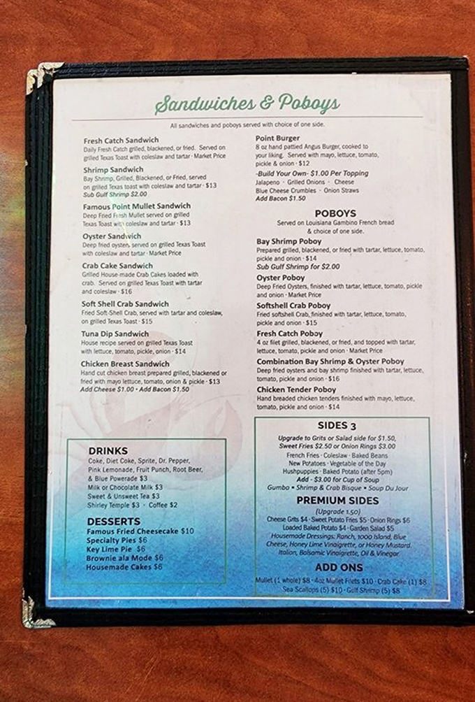 This menu isn't just a list of options&mdash;it's a love letter to the Gulf, where mullet gets star billing and po'boys demand serious consideration.